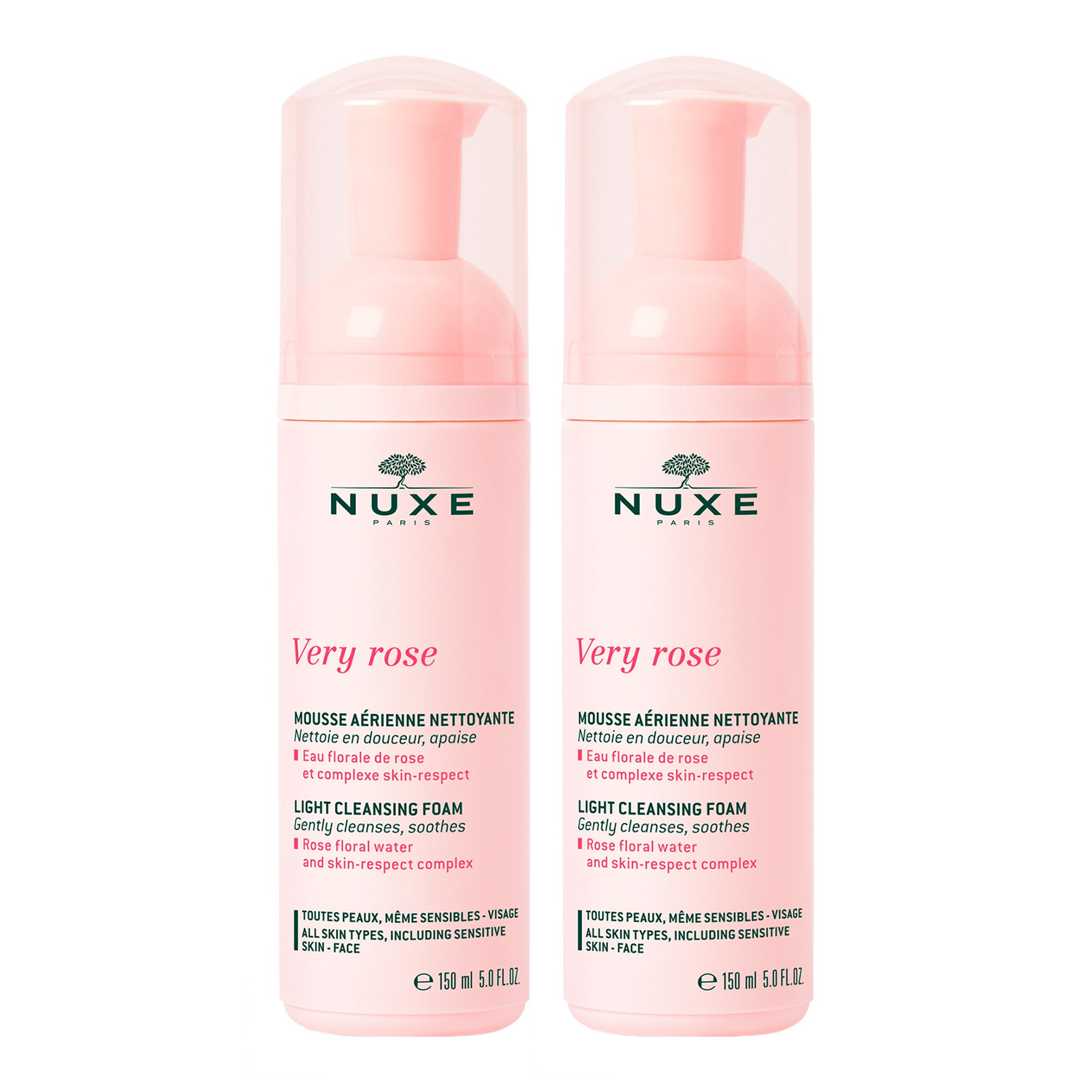 Duo-Pack Schmelzender Gesichtsreinigungsschaum Very Rose | NUXE